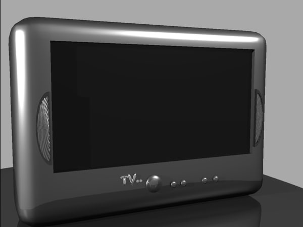 simple tv 3d max