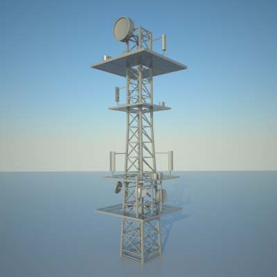 Cell Phone Tower 3D Models for Download | TurboSquid