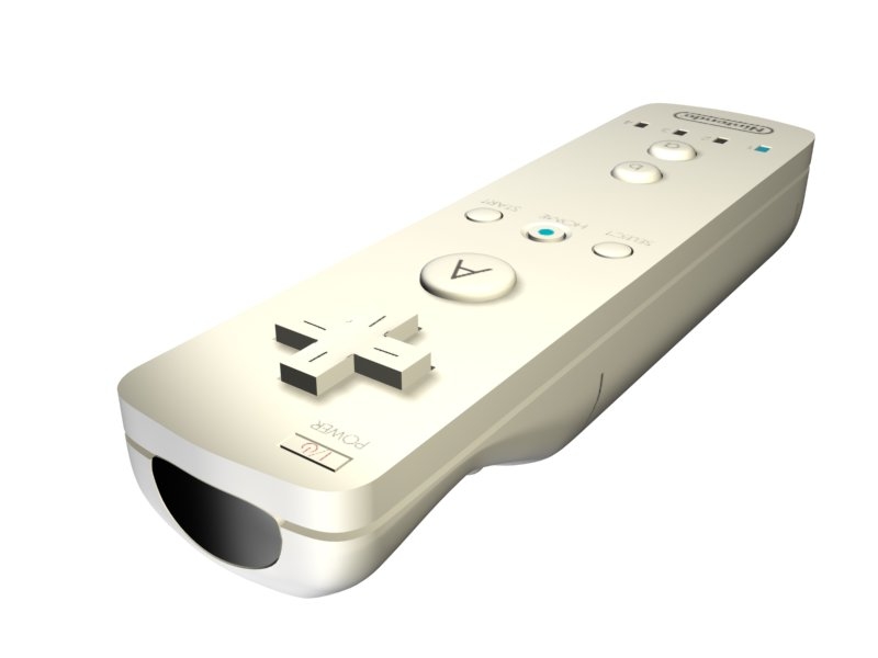 3d wiimote wii model