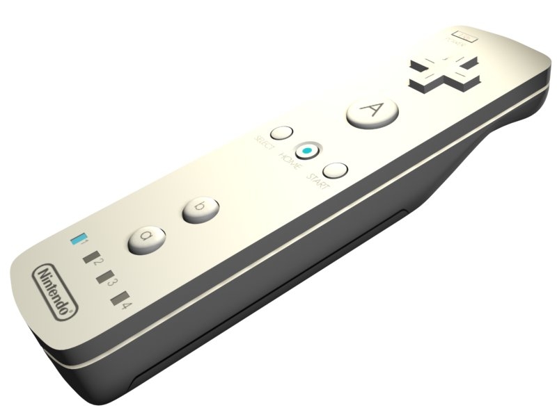 3d wiimote wii model