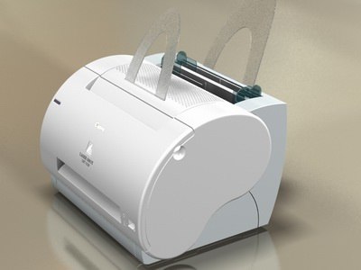laser printer canon lbp-1120 3d model