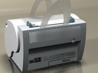 laser printer canon lbp-1120 3d model