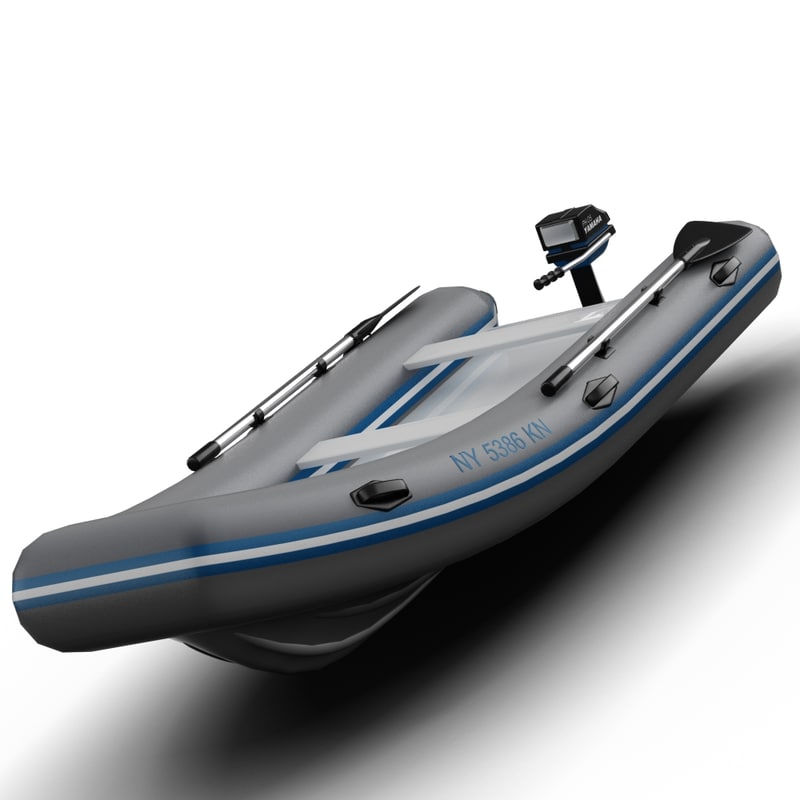 3d inflatable dinghy model