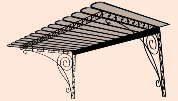 Eisenglas Baldachin 3D-Modell - TurboSquid 388950