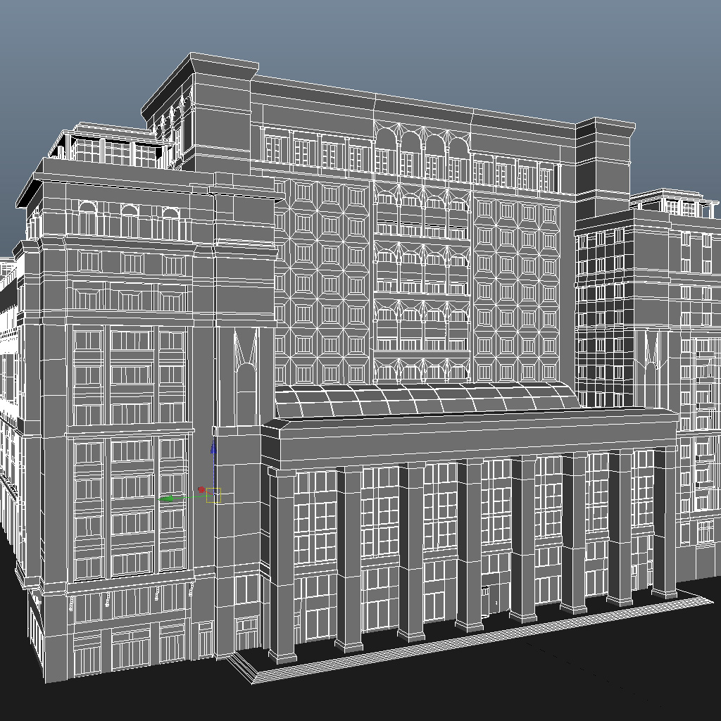 3d model hotel building