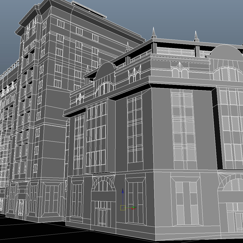 3d model hotel building