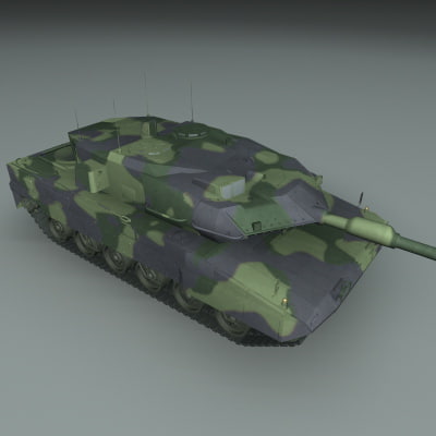 Strv122 스웨덴 주요 전투 탱크 3D 모델 - TurboSquid 389162