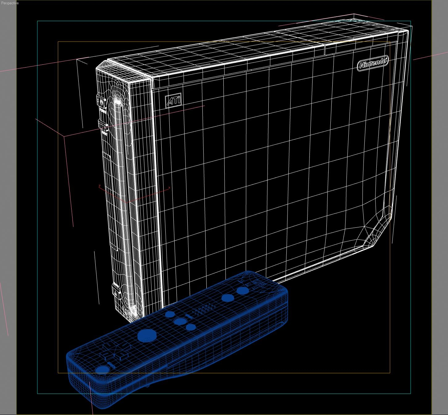 nintendo wii 3d model