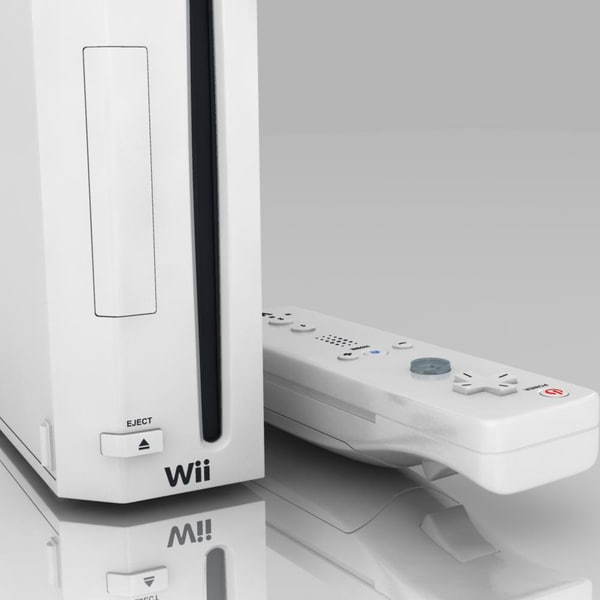 nintendo wii 3d model