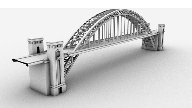 tyne bridge 3d model