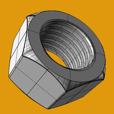 3d model nuts