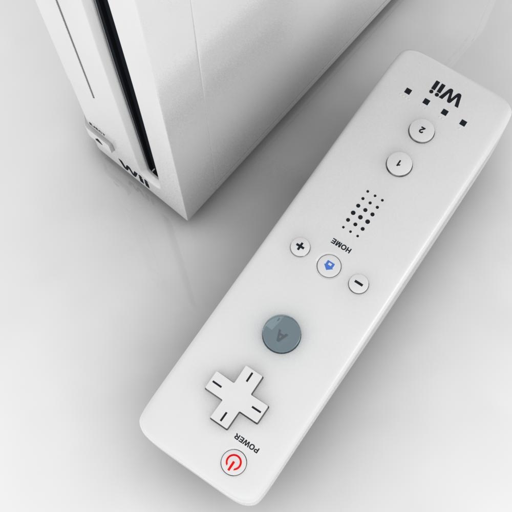 nintendo wii 3d model