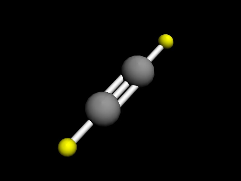 acetylene molecule 3d max