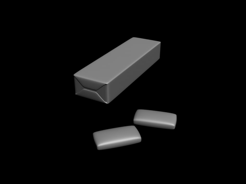 chewing gum 3d model