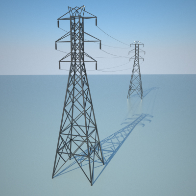 3d electric line model