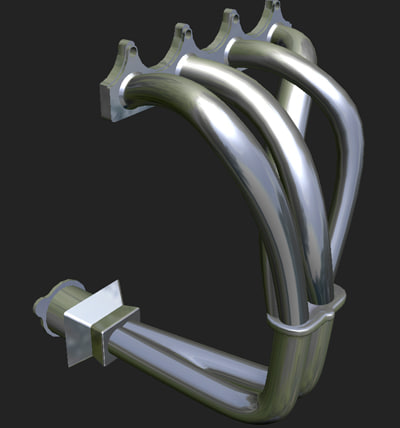 3d model custom header