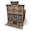 3d 9 western houses model