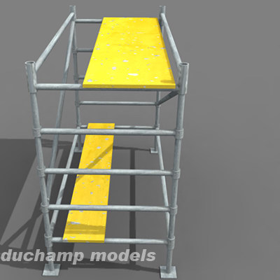 3d metal scaffold model