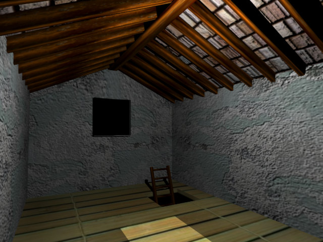 attic room 3d model