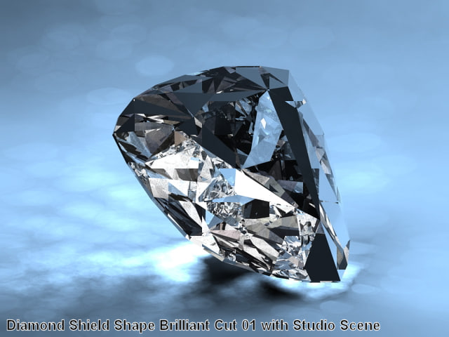 3d model of diamonds unusual shapes 9