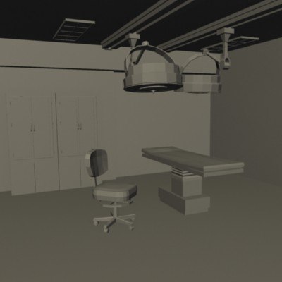 3d surgery room model