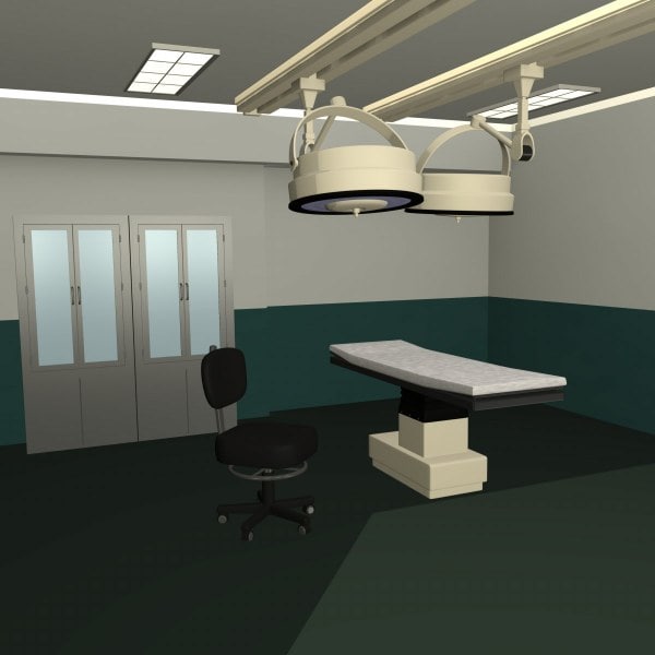 3d surgery room model
