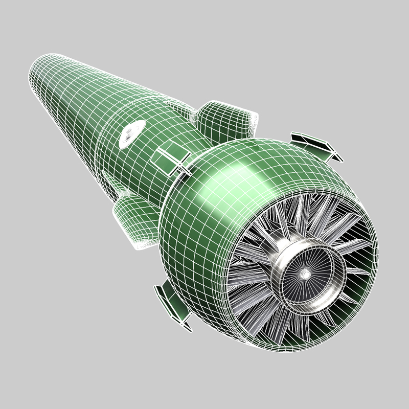 3d mk-48 adcap torpedo hwt