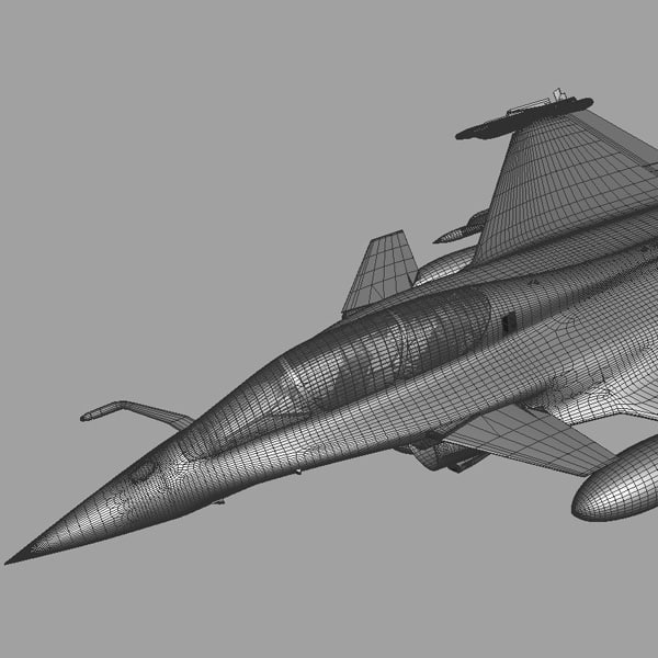 rafale french fighter aircraft 3d model
