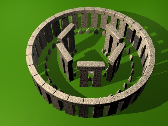 3d model stonehenge stone modeled