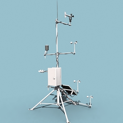 automatic weather station 3d model