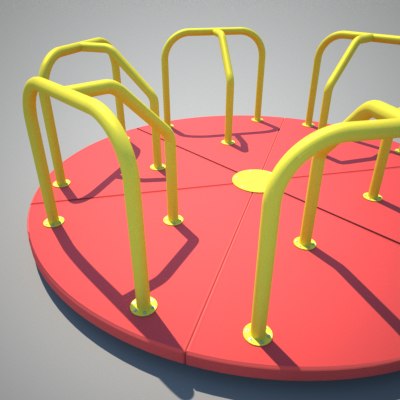 3d model merry-go-round