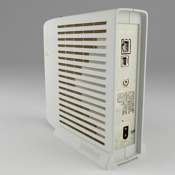 cable modem 3d model