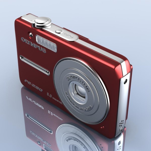 3dsmax olympus fe-280 camera