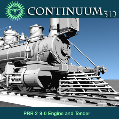 prr 2-8-0 locomotives steam 3ds