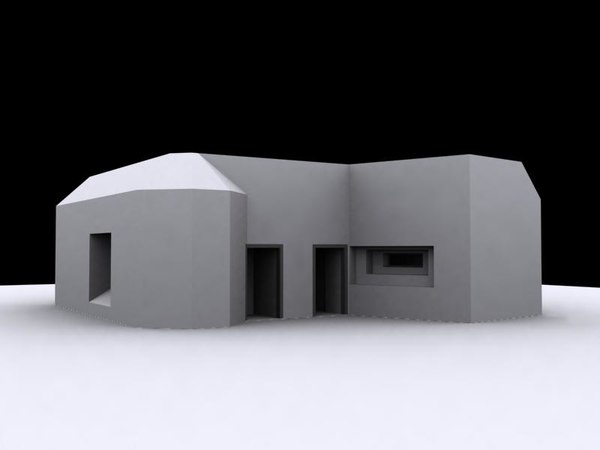 3d german bunker model