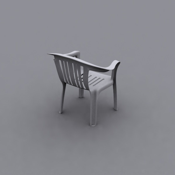 plastic chair 3d model