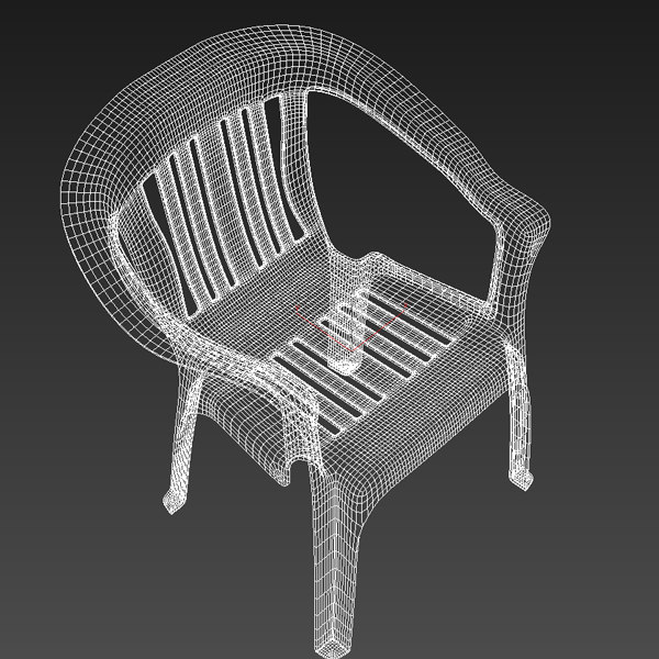 plastic chair 3d model