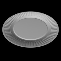 Paper Plate 3D Models for Download | TurboSquid