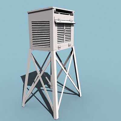 3d operated weather station model