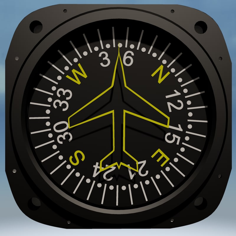 3ds max aircraft compass