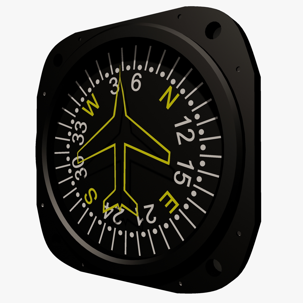 3ds Max Aircraft Compass