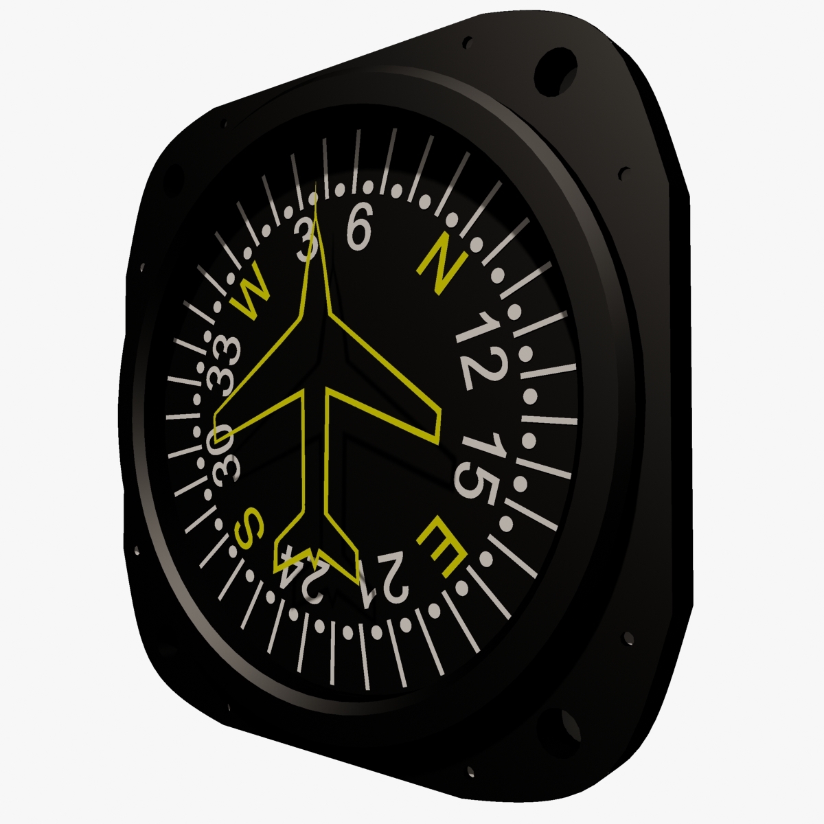 3ds max aircraft compass