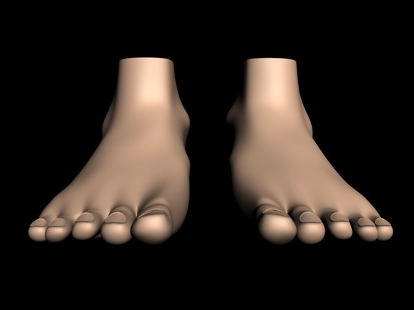 realistic foot 3d model
