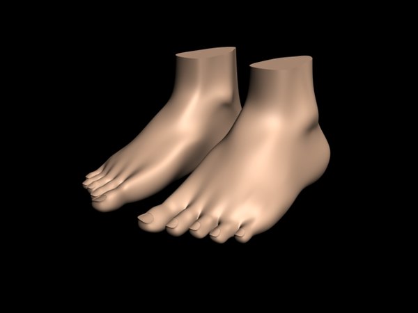 realistic foot 3d model
