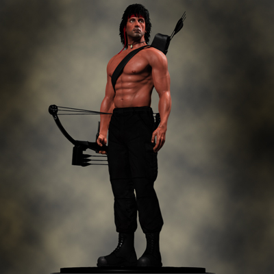 action rambo 3d model