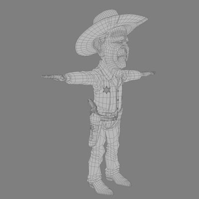 3d caricature george w bush model