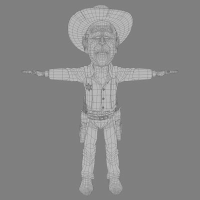 3d caricature george w bush model