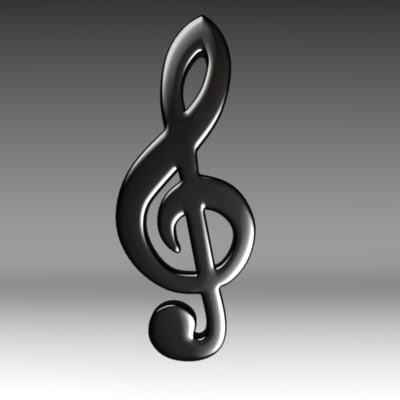 musical symbols 3d 3ds
