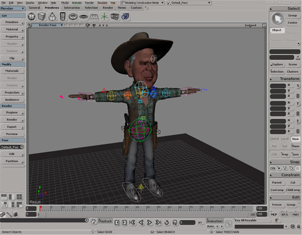 3d caricature george w bush model