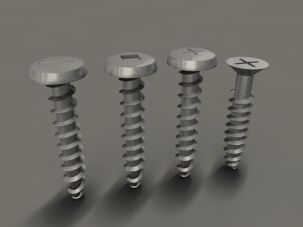 3d model screws